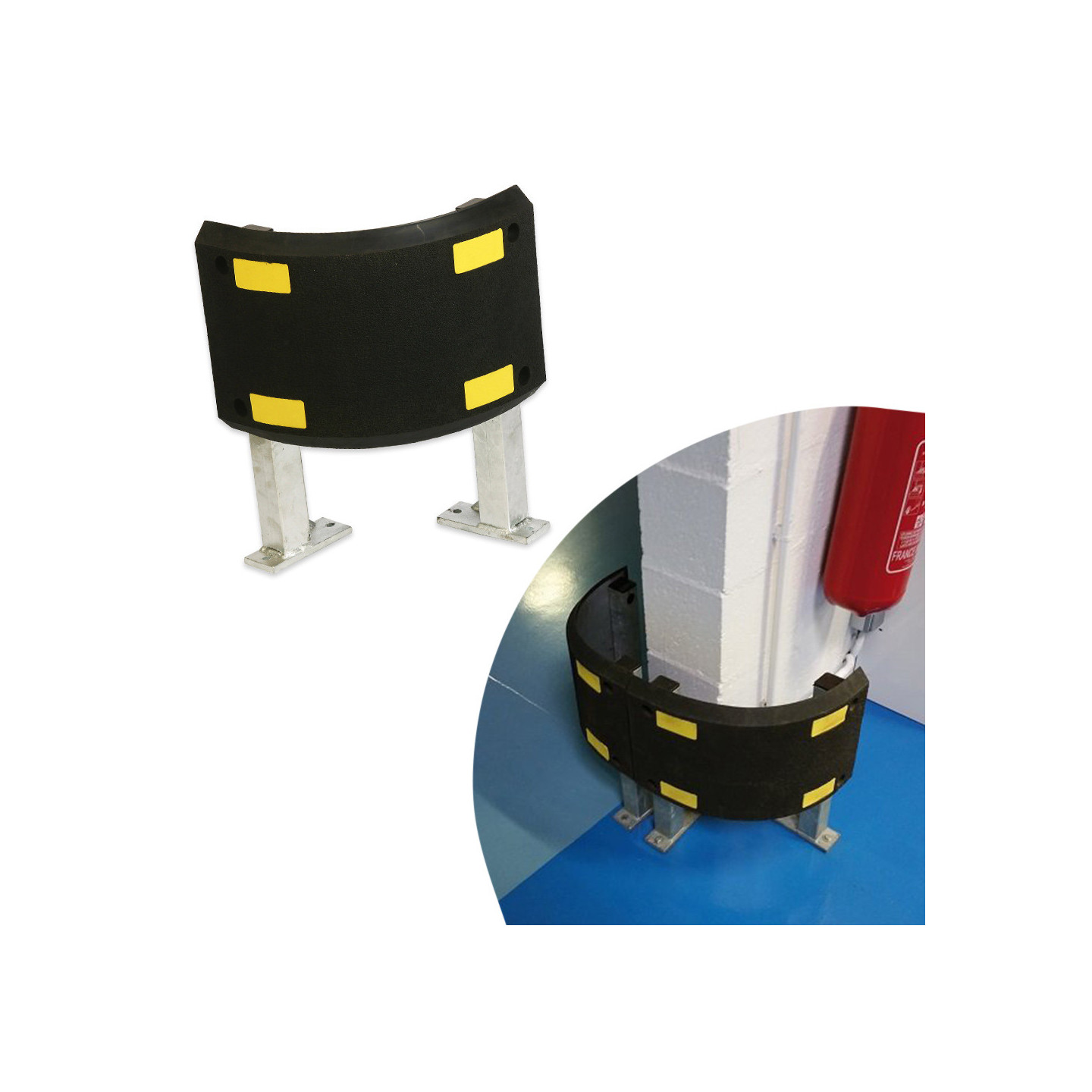 Standing armoured shields