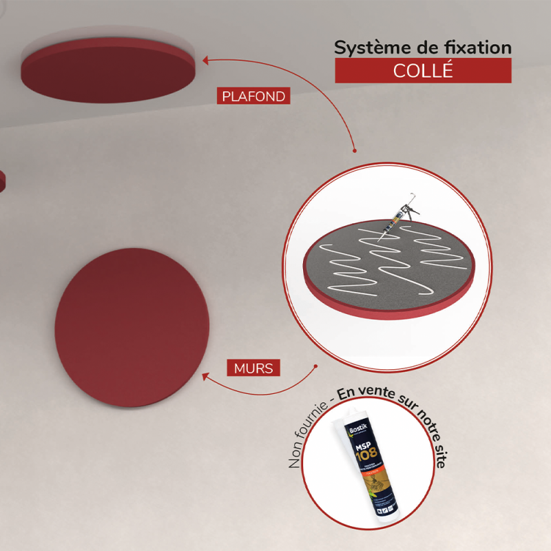 Acoustic Panel for Ceiling and Round Wall