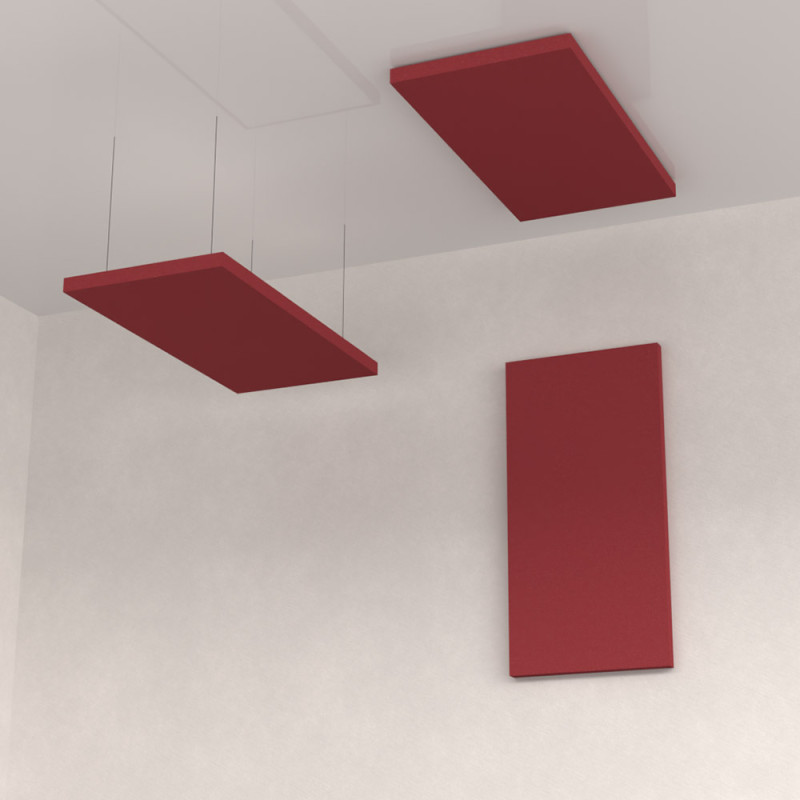 Acoustic Panel for Ceiling and Wall Rectangle, Rectangular